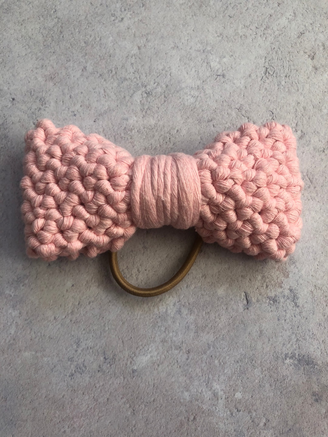 Macrame Bow With Band in Large // Macrame Gifts, Hair Accessories ...