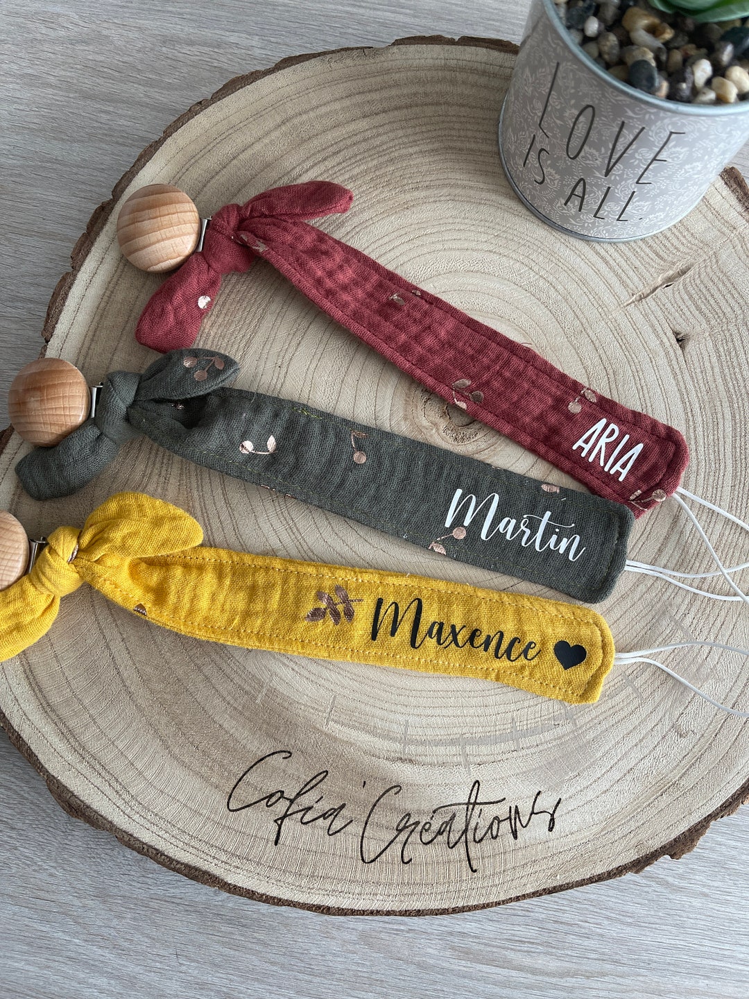 Personalized Fabric Pacifier Clip Fabric Pacifier Clip Birth Gift - Etsy