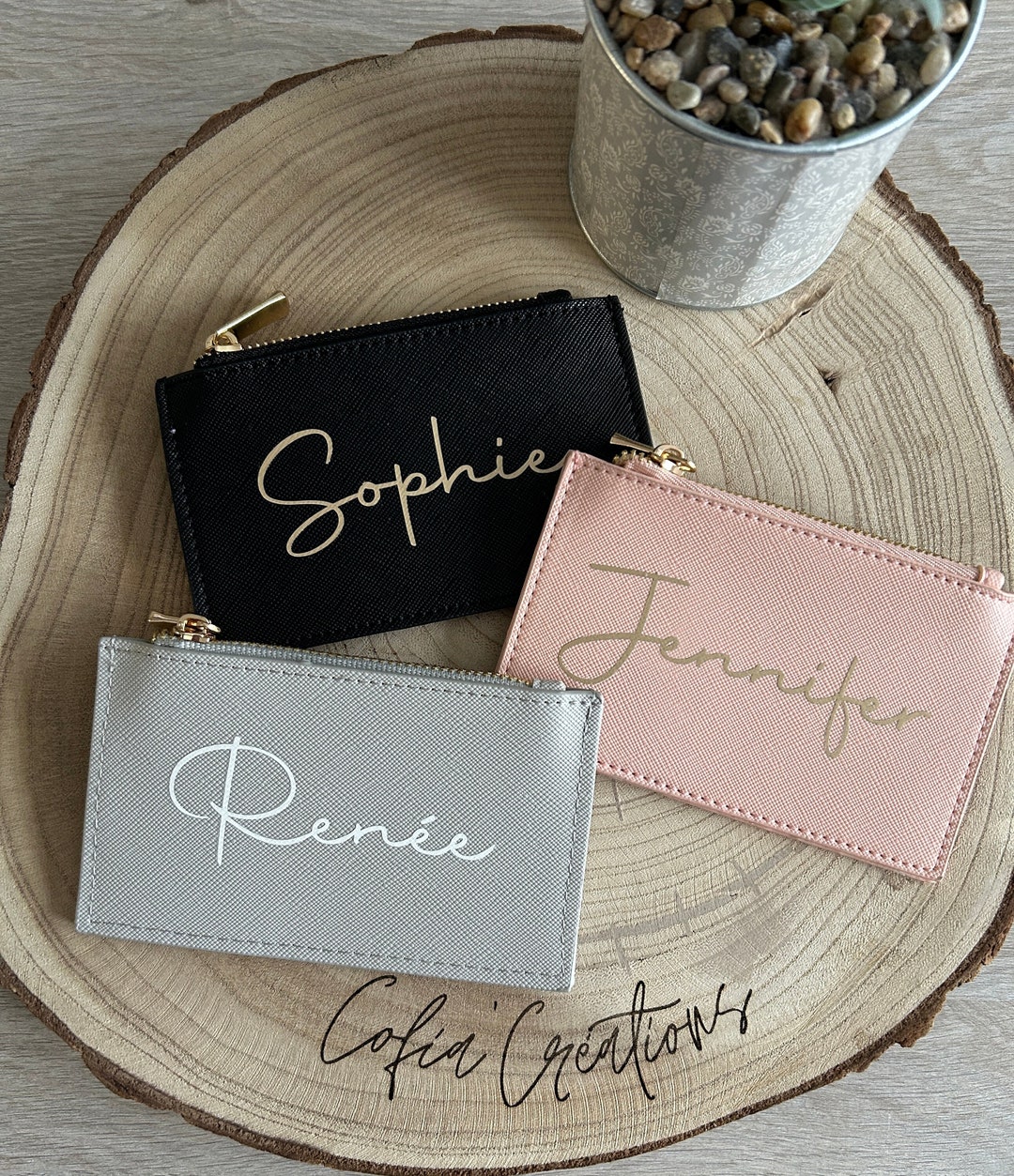 Personalized Card Holder - First Name Wallet - Women's Gift - Mother's ...