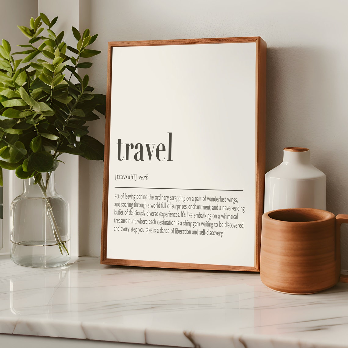 Travel Definition Print Travel Wall Art Prints Travel Last Minute Gift ...