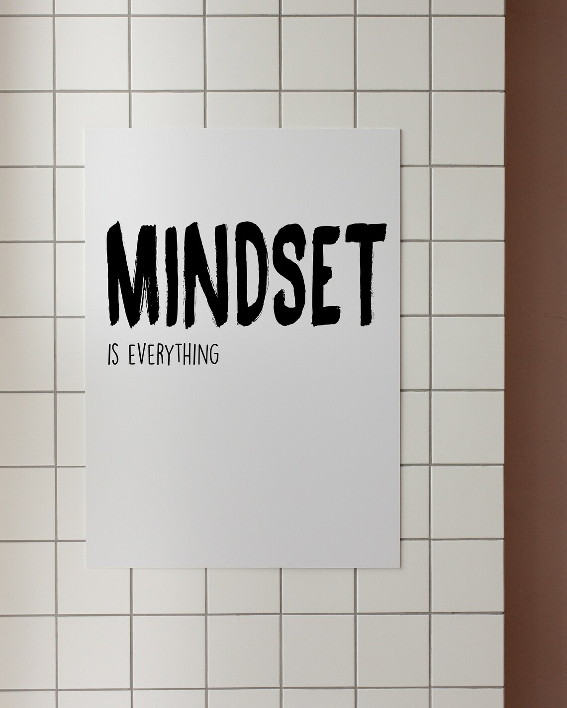 Mindset is Everything Motivation Print Motivation Wall Art - Etsy