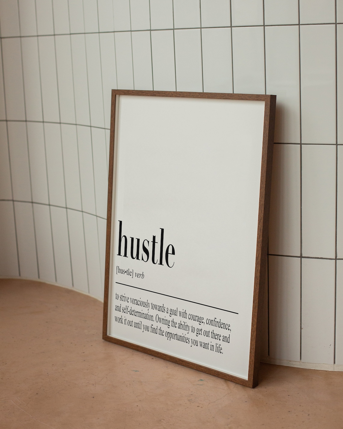 Hustle Definition Print Hustle Wall Art Prints Hustle Last Minute Gift ...