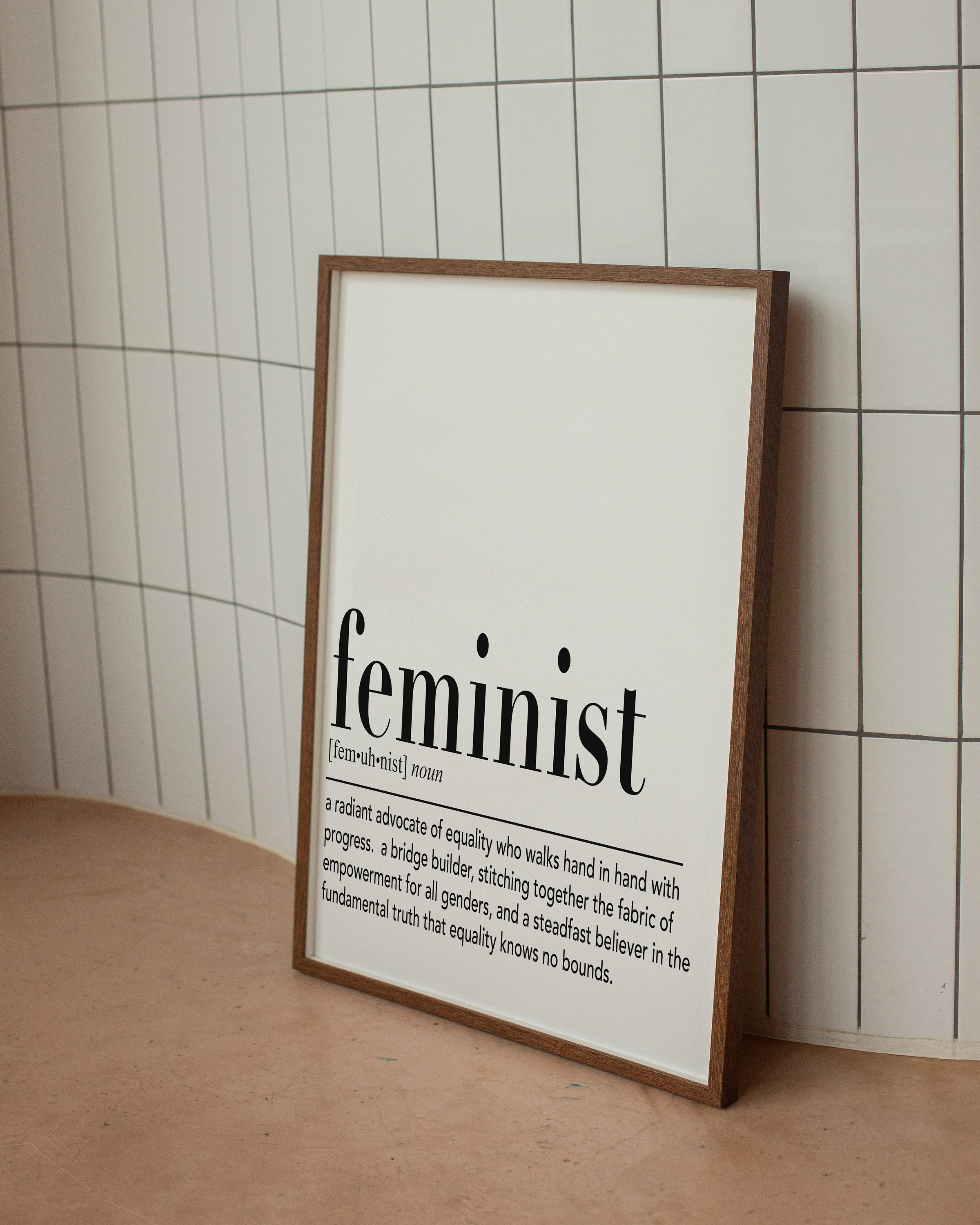 Feminist Definition Print Feminism Wall Art Prints Last Minute Gift ...