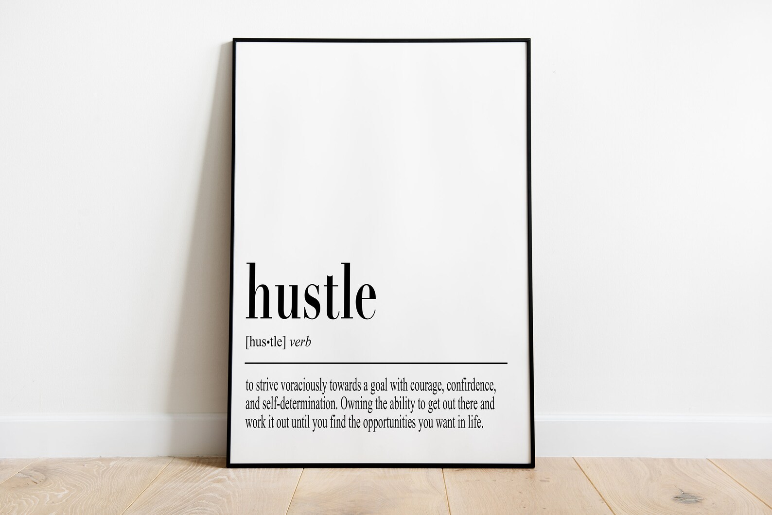 Hustle Definition Print Hustle Wall Art Prints Hustle Last Minute Gift ...