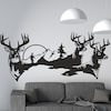 Deer Scene Dxf, Animals Cut File for Laser, Dxf Plasma, Cnc, Metal Wall ...