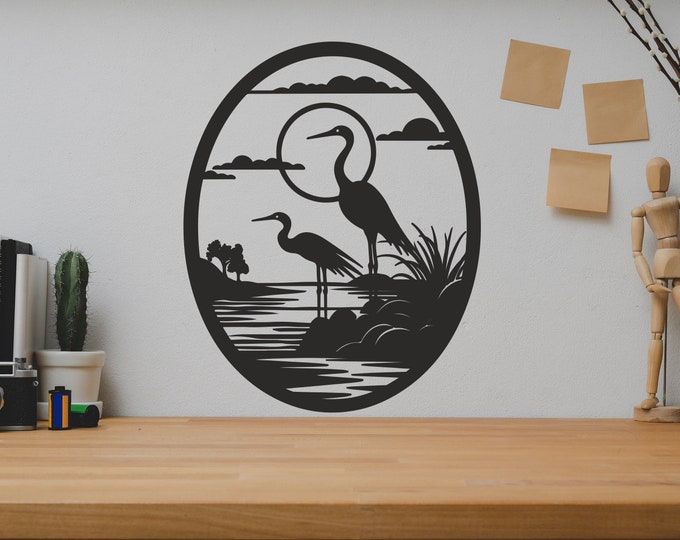 Birds Dxf Files, Parrot Dxf, Eagle Dxf, Great Blue Heron Dxf, Vector ...