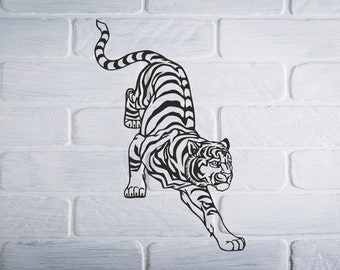 Tiger Dxf Svg Dwg Digital Files for Cnc Cutting - Etsy
