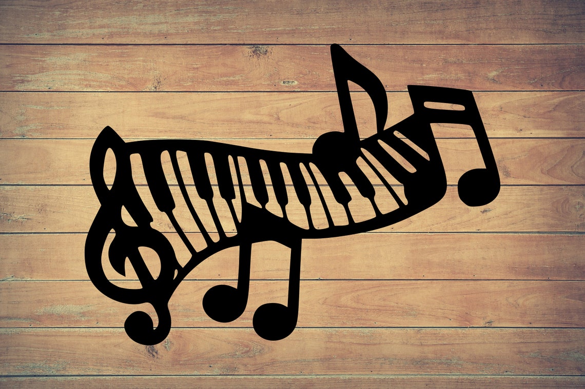 Music Notes and Piano SVG/DXF - Digital Download (dxf, Svg, Pdf, Cdr ...