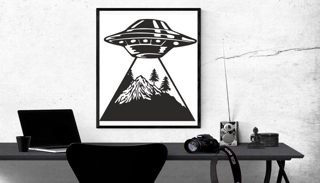 UFO SVG/DXF - Mountain Dxf/svg Digital Download Svg,dxf,pdf,ai,cdr ...