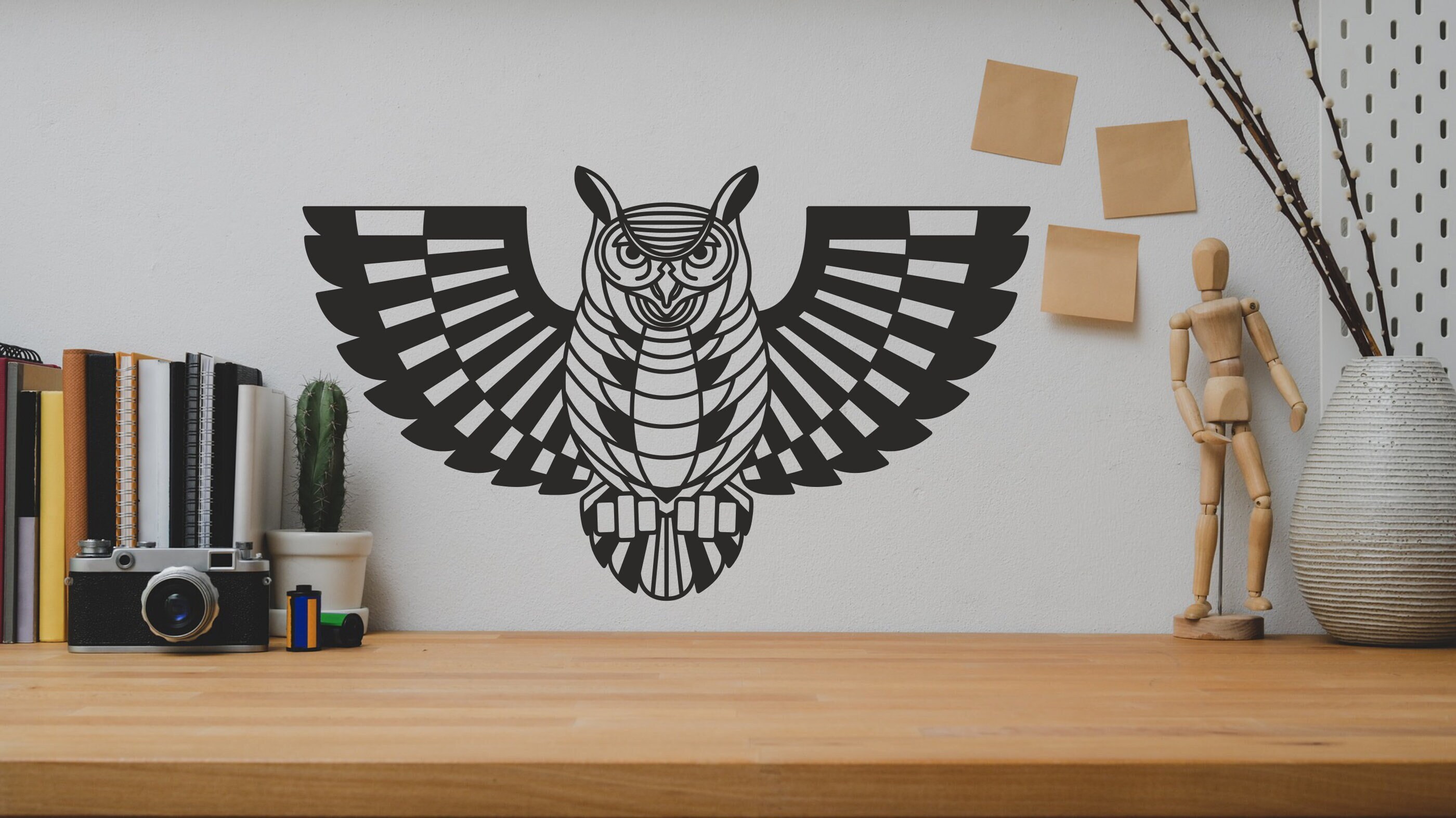Geometric Owl SVG/DXF - Digital Download Pdf, Dxf, Cdr, Ai, Svg - Laser ...