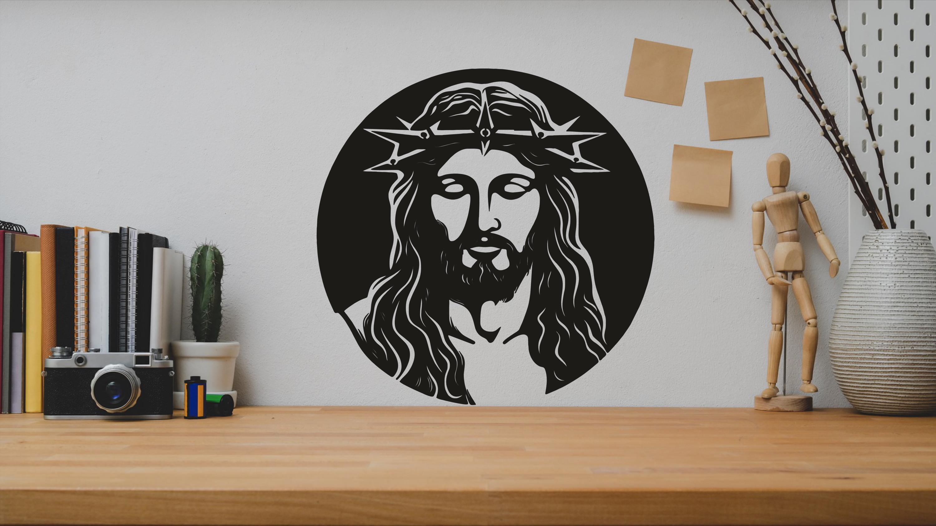 Jesus SVG/DXF - Jesus Svg/dxf-digital Download (dxf, Svg, Pdf, Cdr, Ai ...