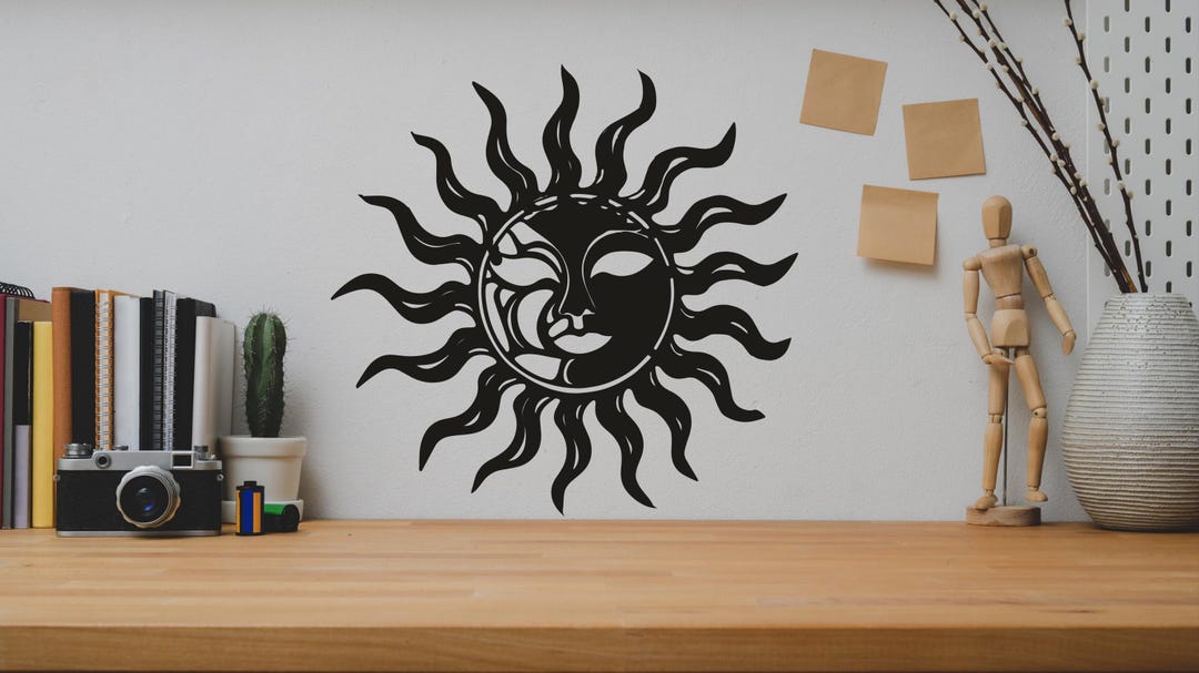 Sun SVG/DXF - Digital Download Pdf, Dxf, Cdr, Ai, Svg - Laser CNC ...