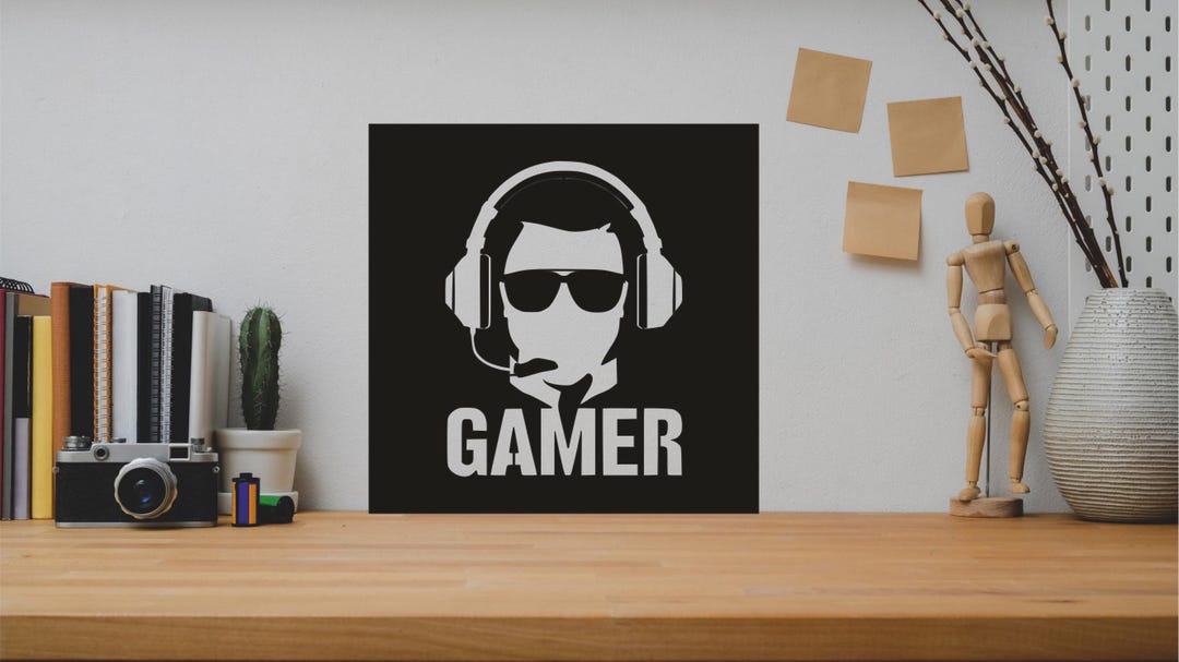 Gamer SVG/DXF - Digital Download (dxf, Svg, Pdf, Cdr, Ai) - Laser CNC ...