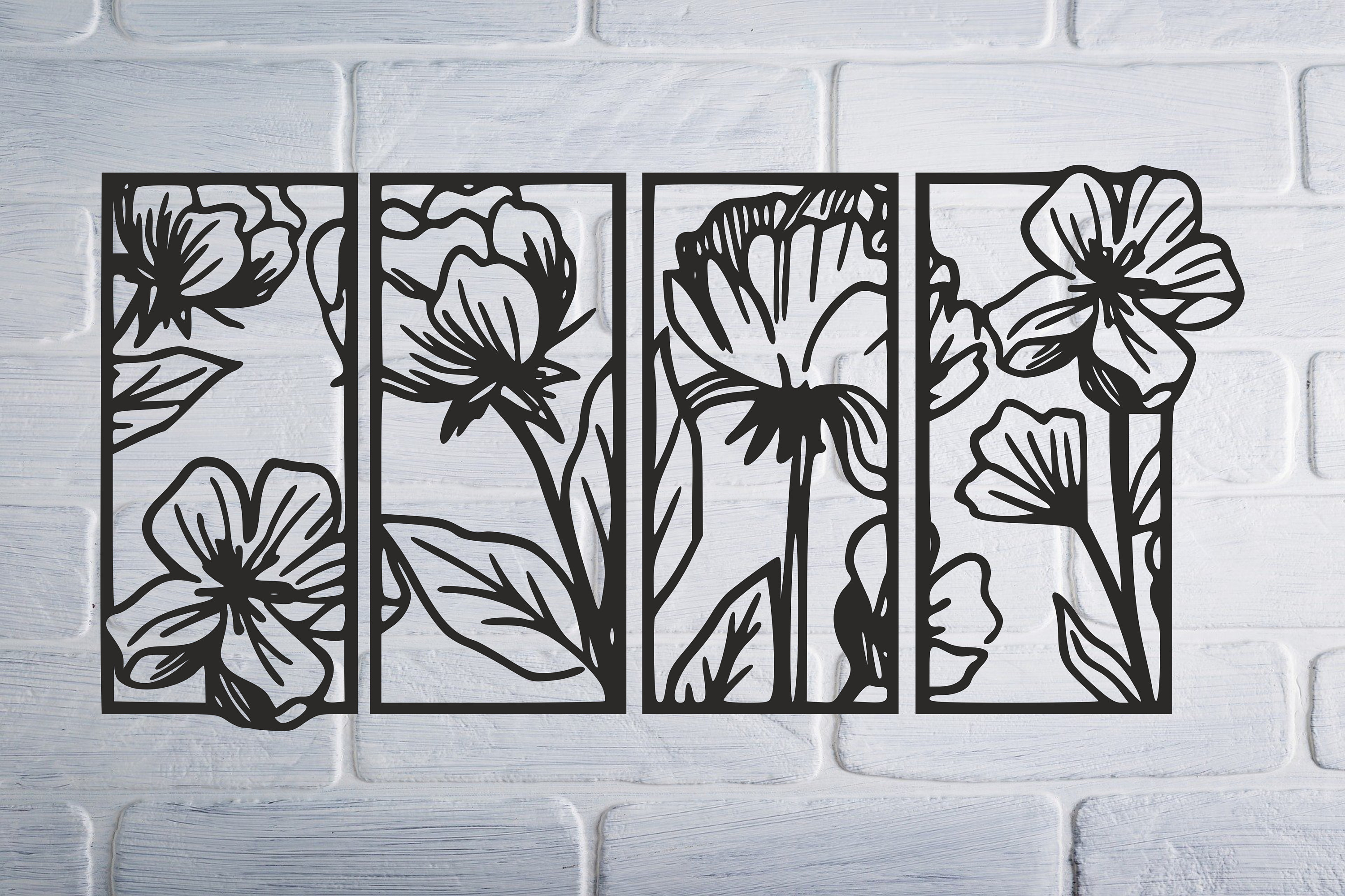 Flower SVG/DXF Digital Download dxf, Svg, Pdf, Cdr, Ai Laser CNC Plasma ...