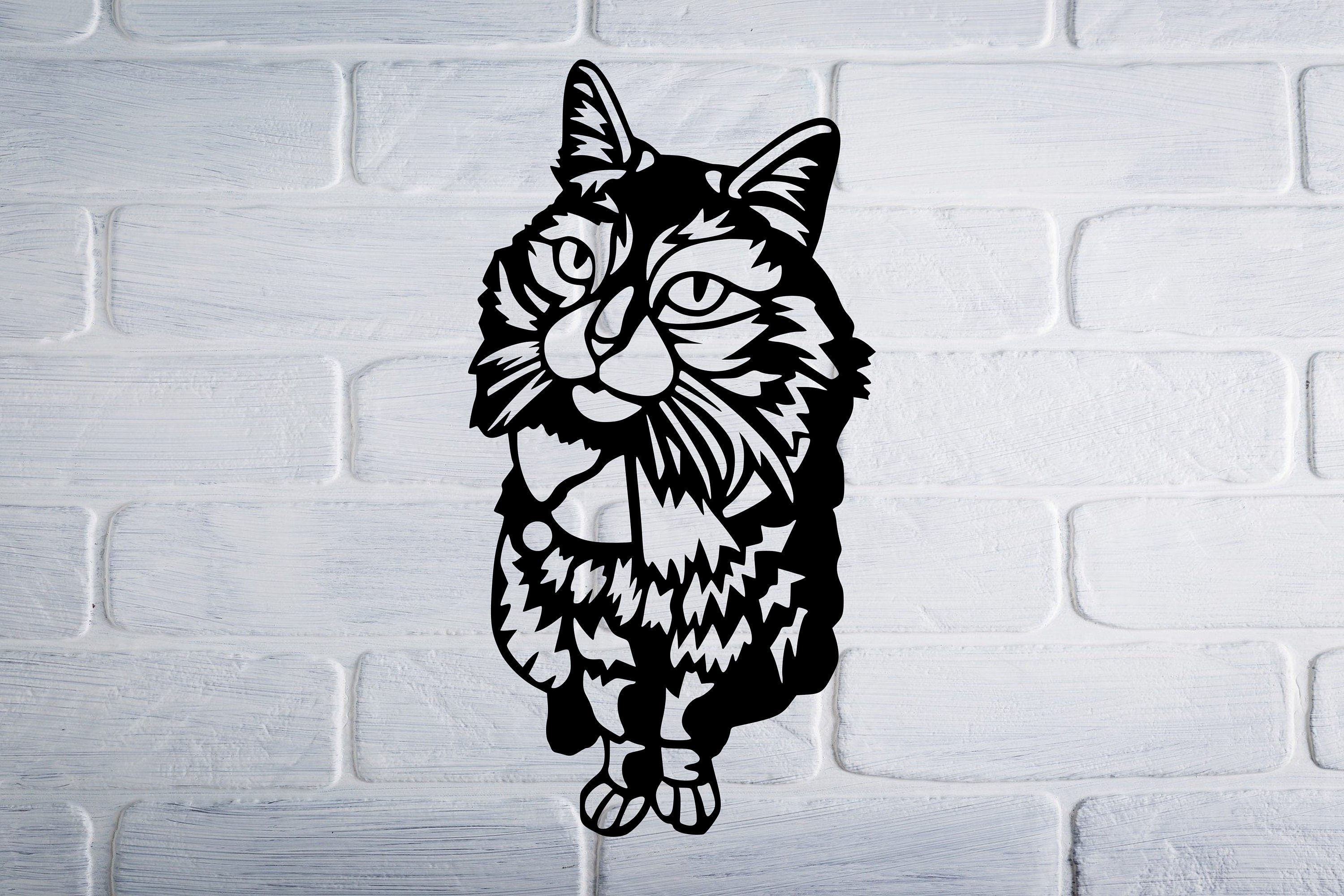 Cat SVG/DXF - Digital Download Pdf, Dxf, Cdr, Ai, Svg - Laser CNC ...