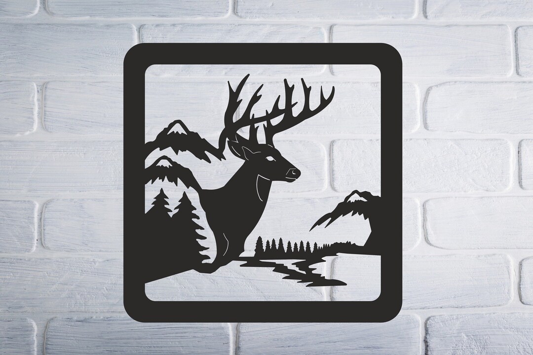 Deer SVG/DXF - Digital Download (dxf, Svg, Pdf, Cdr, Ai) - Laser CNC ...