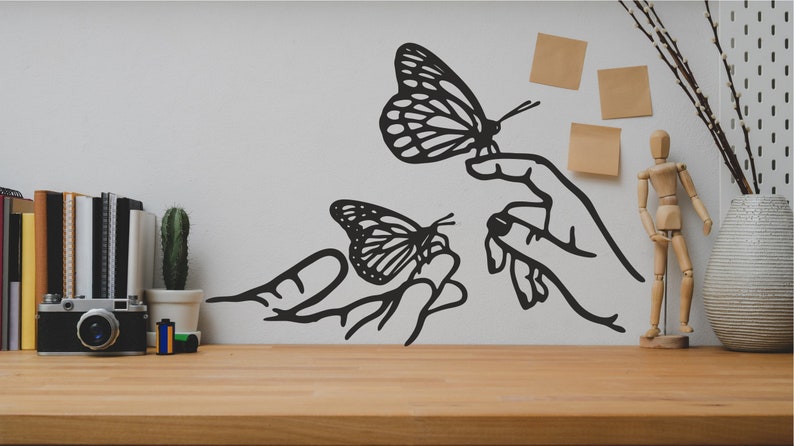 Mariposa SVG/DXF Descarga digital Pdf, Dxf, Cdr, Ai, Svg Láser CNC ...