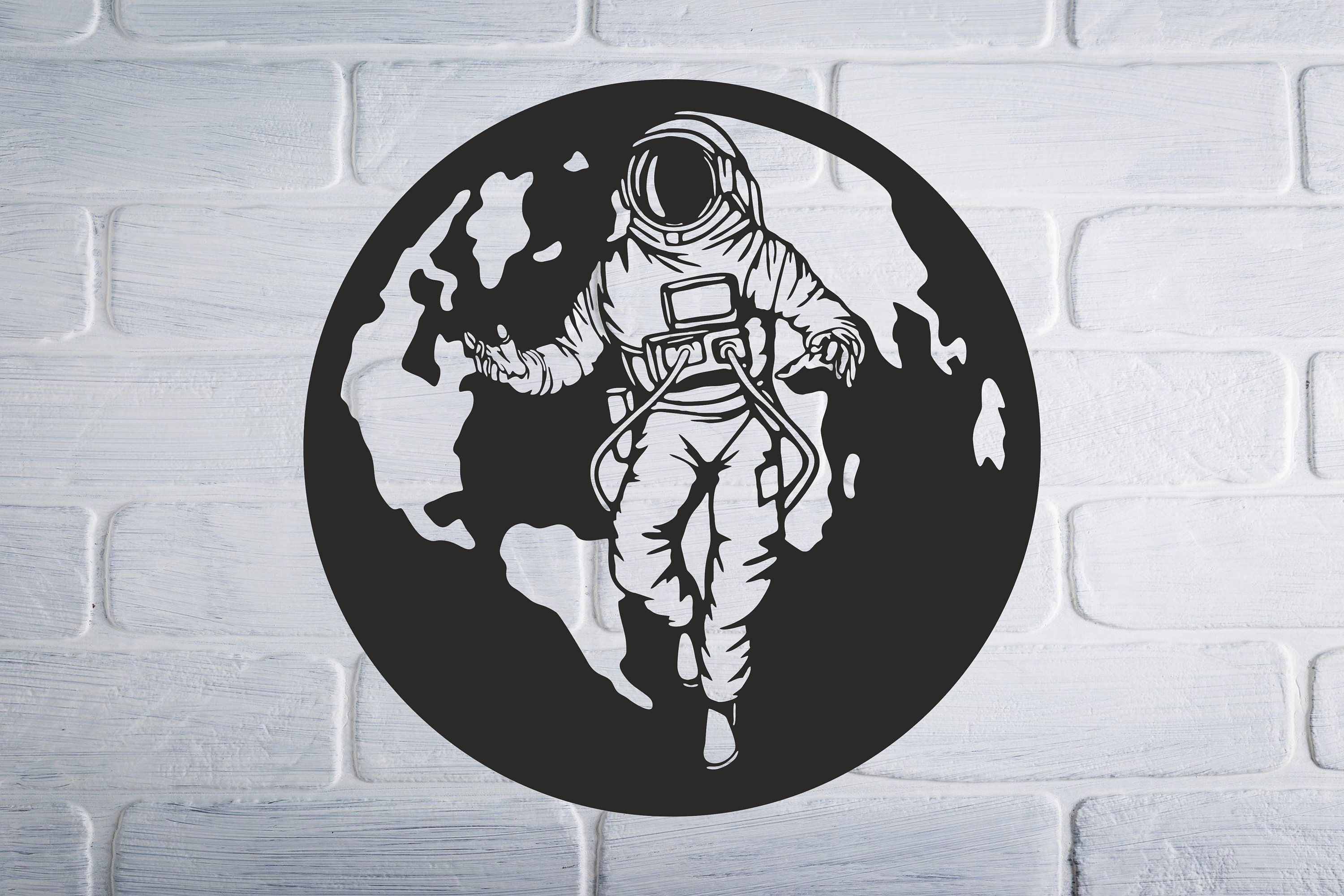 Astronaut SVG/DXF - Digital Download Svg,dxf,pdf,ai,cdr - Laser Cnc ...