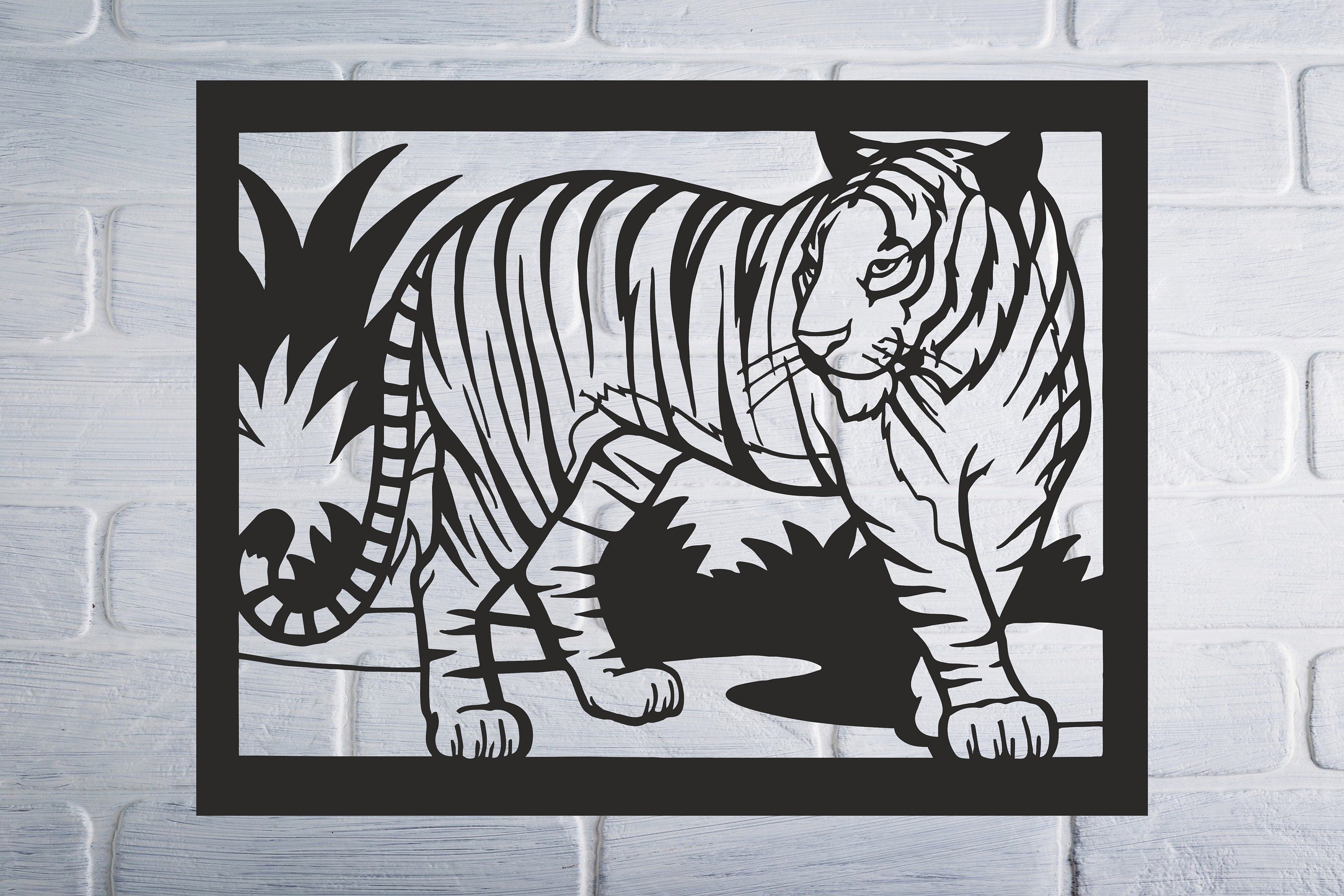 Tiger SVG/DXF Digital Download Pdf, Dxf, Cdr, Ai, Svg Laser CNC Plasma ...