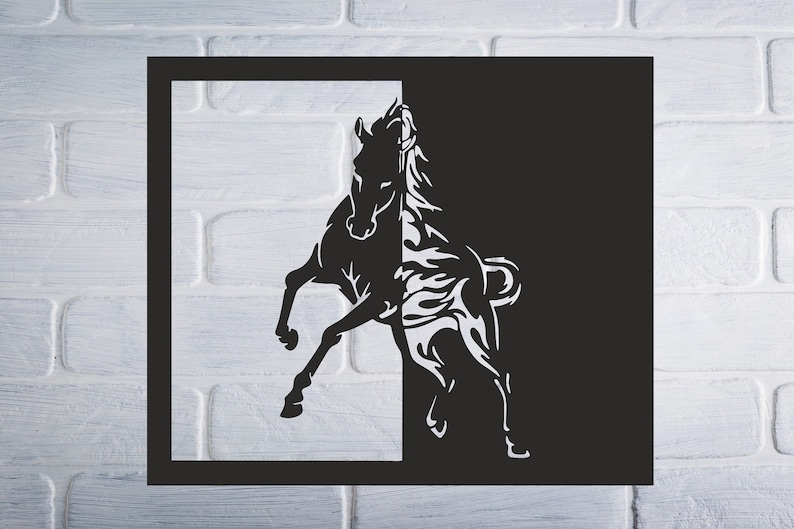 Caballo SVG/DXF - Descarga digital Pdf, Dxf, Cdr, Ai, Svg - Láser CNC ...