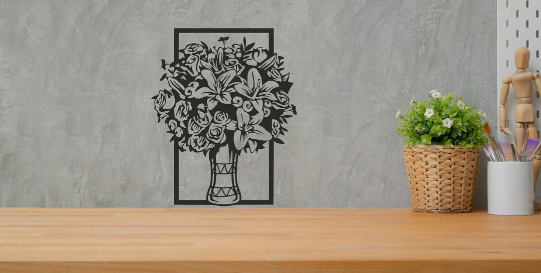 Flower SVG/DXF - Digital Download (dxf, Svg, Pdf, Cdr, Ai) - Laser CNC ...