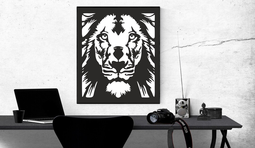 Lion SVG/DXF - Digital Download Pdf, Dxf, Cdr, Ai, Svg - Laser CNC ...