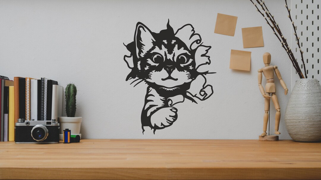 Cat SVG/DXF - Digital Download Pdf, Dxf, Cdr, Ai, Svg - Laser CNC ...