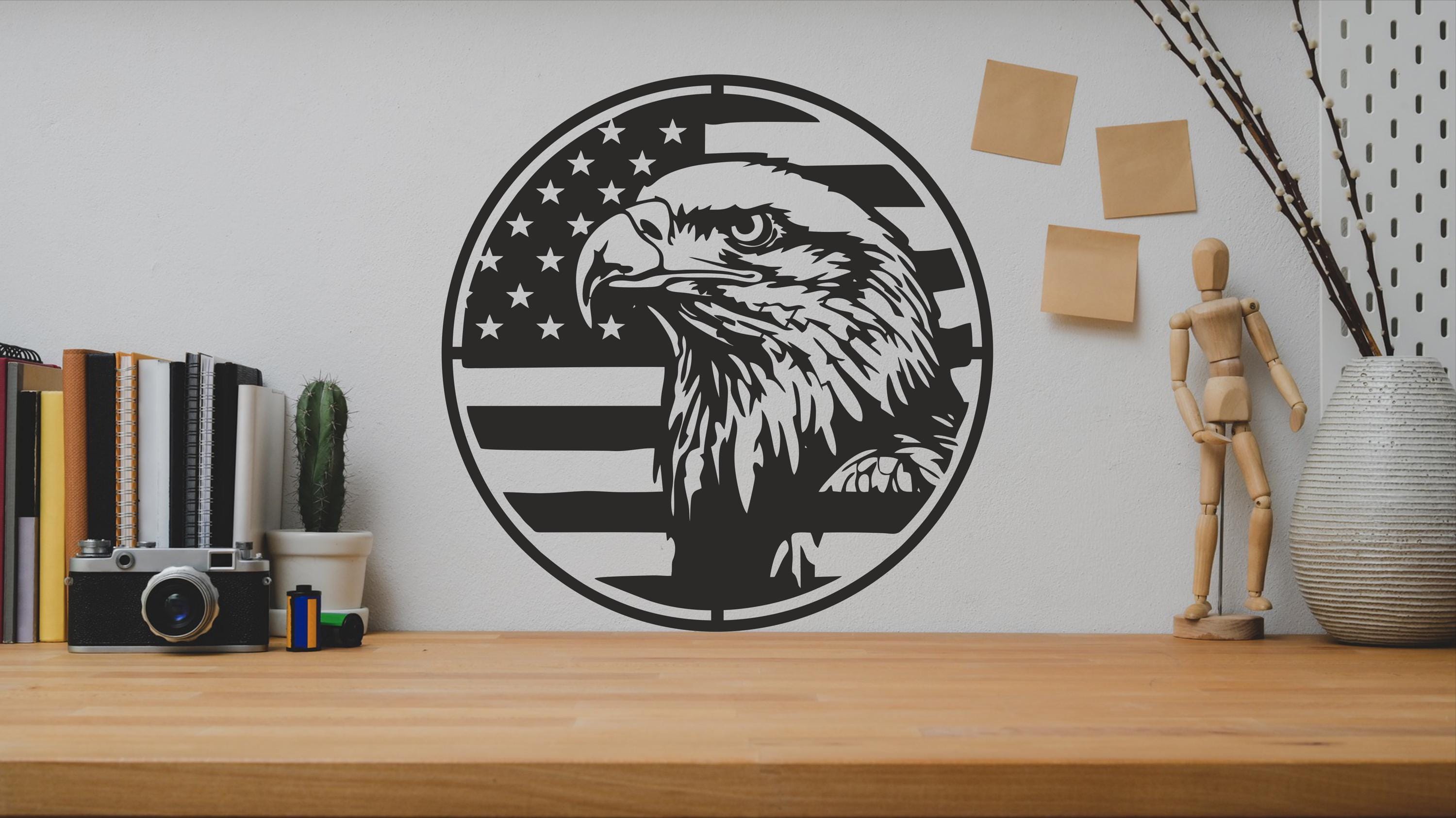 American Flag SVG/DXF, Eagle Svg/dxf - Digital Download Pdf, Dxf, Cdr ...