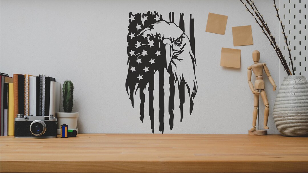 American Flag SVG/DXF, Eagle Svg/dxf - Digital Download Pdf, Dxf, Cdr ...