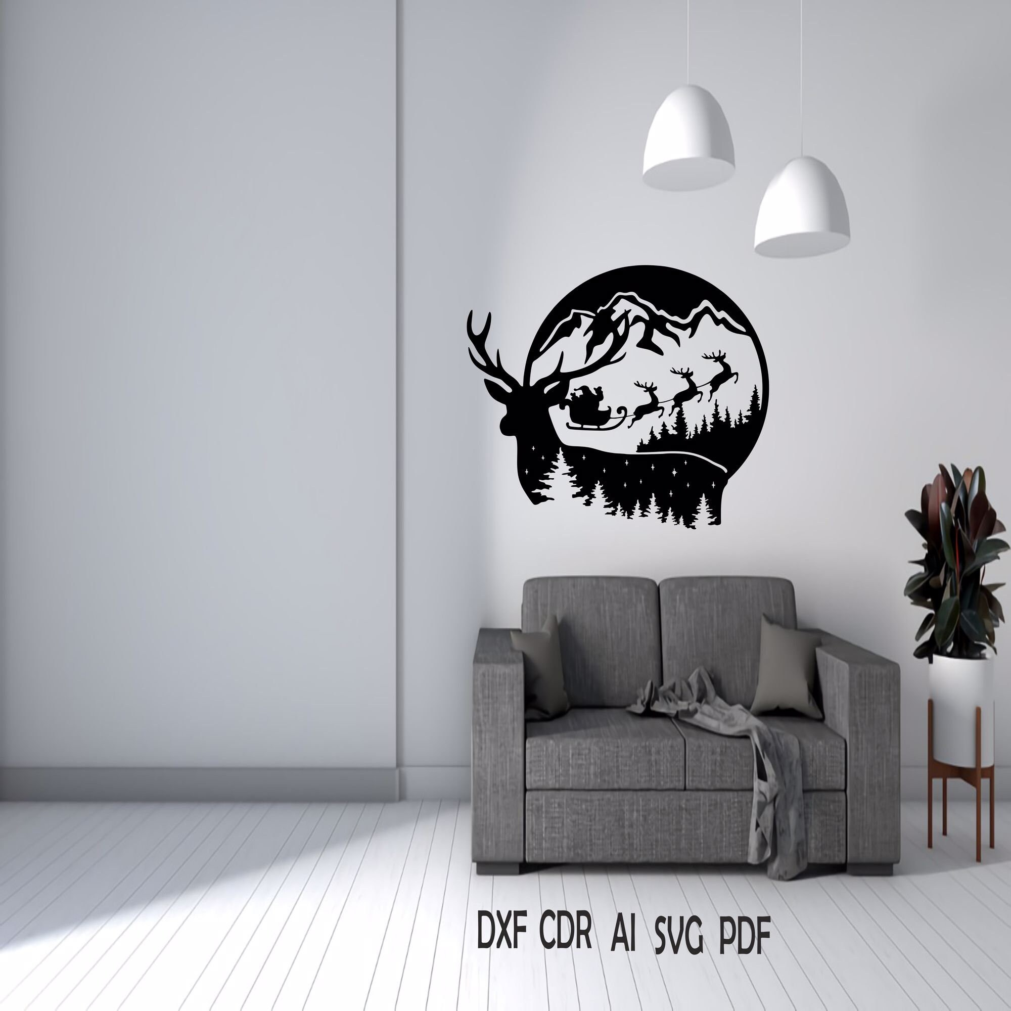 Navidad SVG/DXF Descarga digital Dxf Svg Pdf Cdr Ai - Etsy México