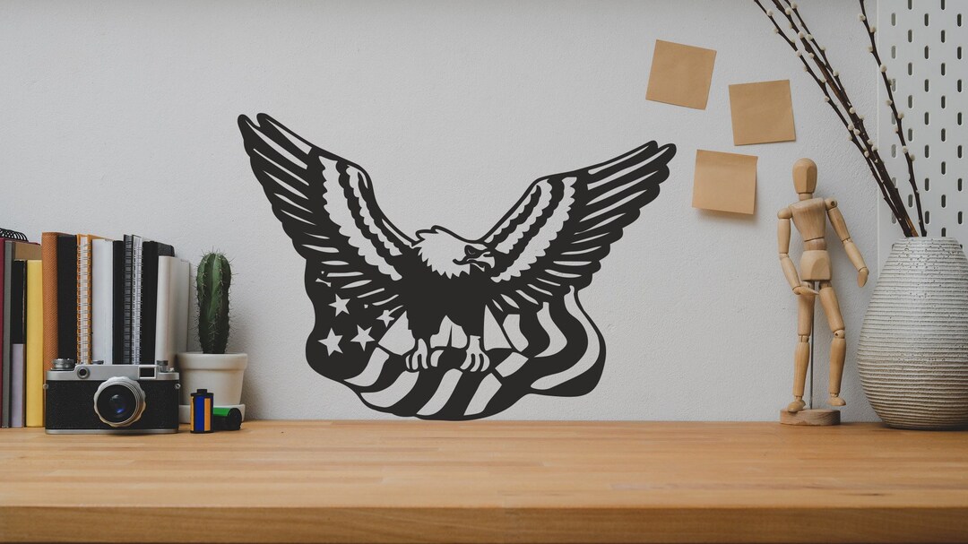 American Flag SVG/DXF, Eagle Svg/dxf - Digital Download Pdf, Dxf, Cdr ...