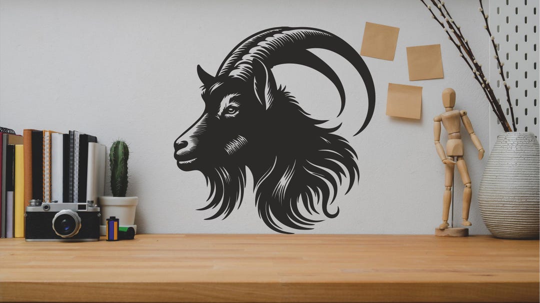 Goat SVG/DXF - Digital Download (dxf, Svg, Pdf, Cdr, Ai) - Laser CNC ...