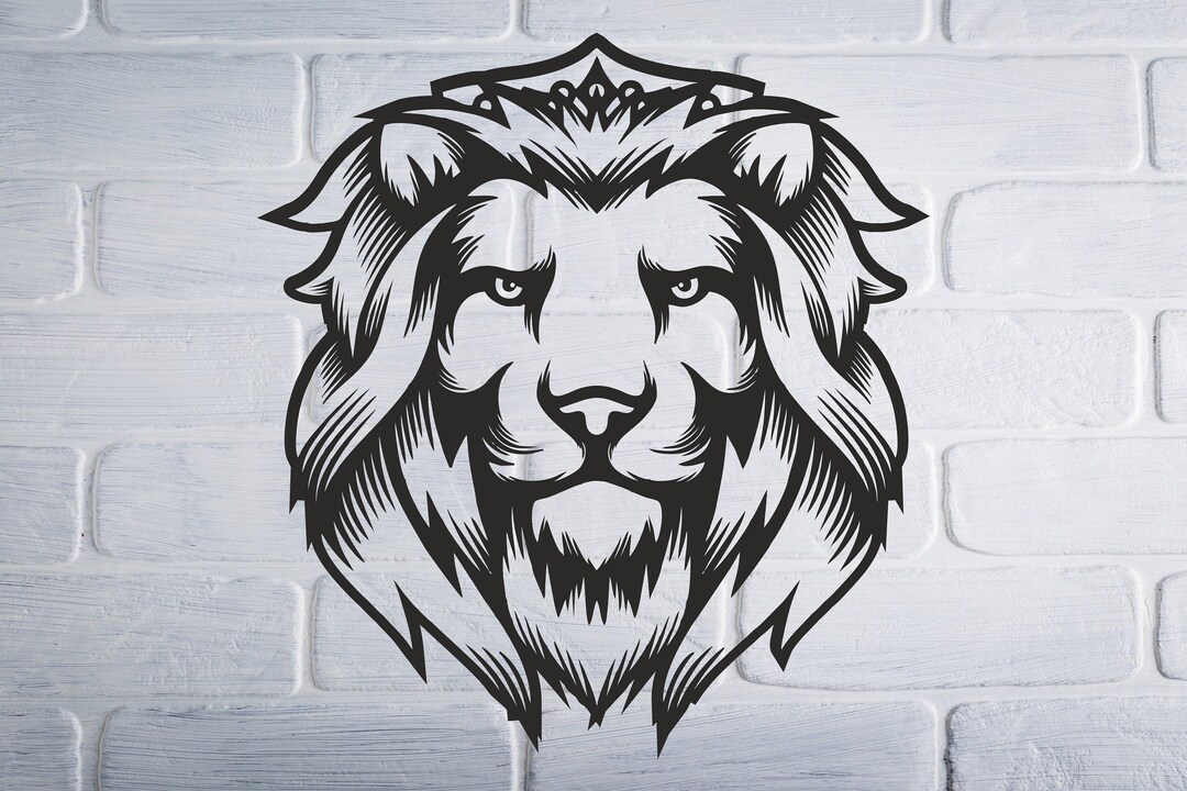 Lion SVG/DXF - Digital Download Pdf, Dxf, Cdr, Ai, Svg - Laser CNC ...