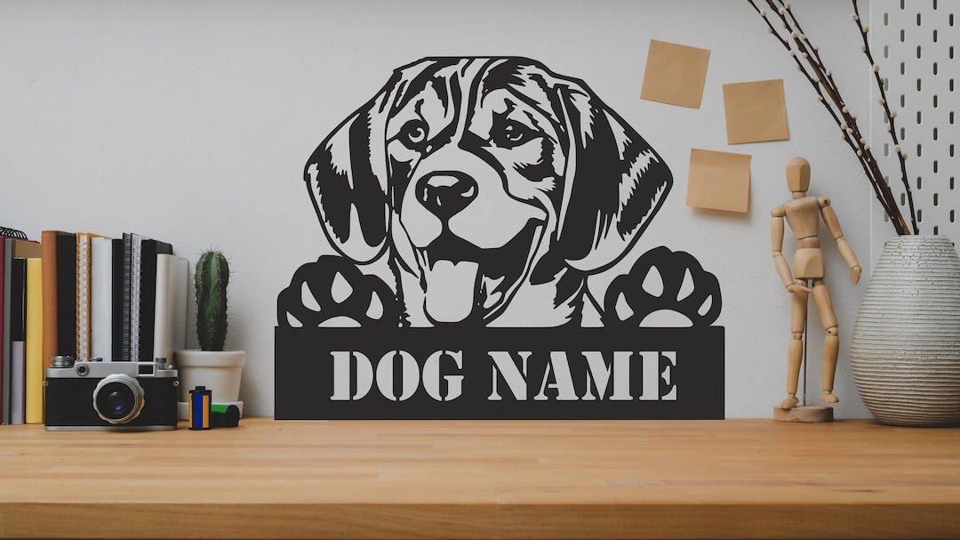 Beagle Dog SVG/DXF - Digital Download Pdf, Dxf, Cdr, Ai, Svg - Laser ...