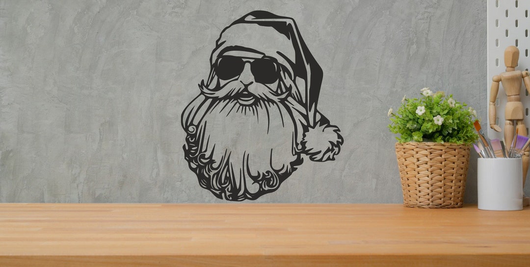 Santa Claus SVG/DXF -christmas Svg/dxf-digital Download (dxf, Svg, Pdf ...