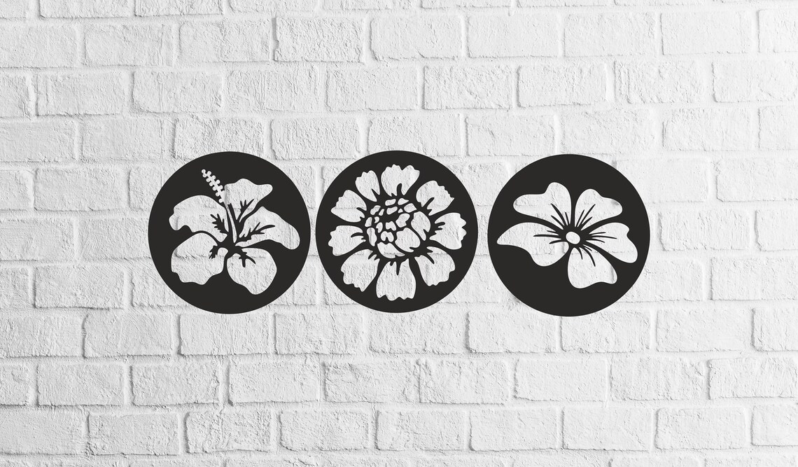 Flower SVG/DXF Digital Download dxf, Svg, Pdf, Cdr, Ai Laser CNC Plasma ...