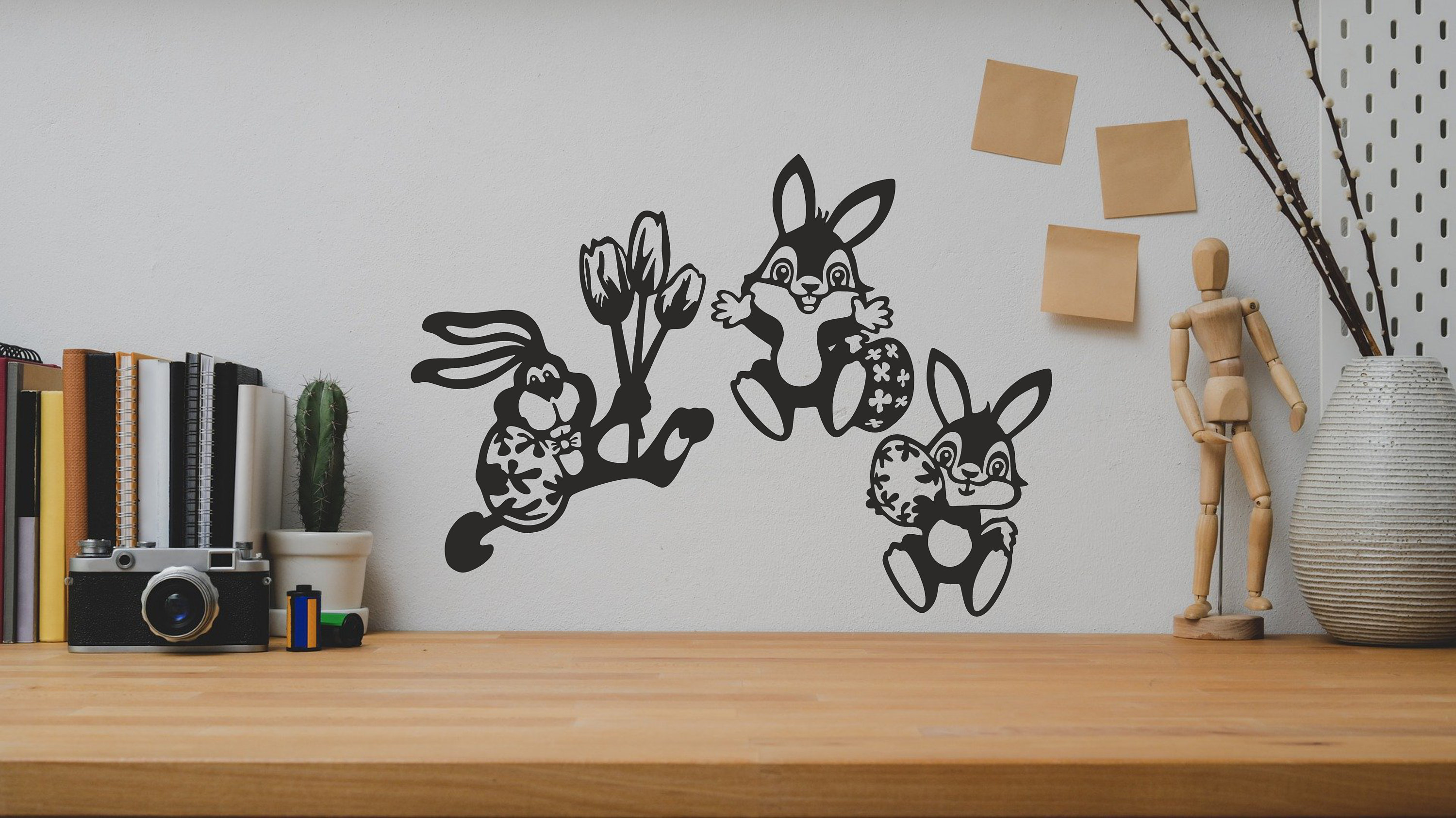 Easter Bunny SVG/DXF Digital Download dxf, Svg, Pdf, Cdr, Ai Laser CNC ...