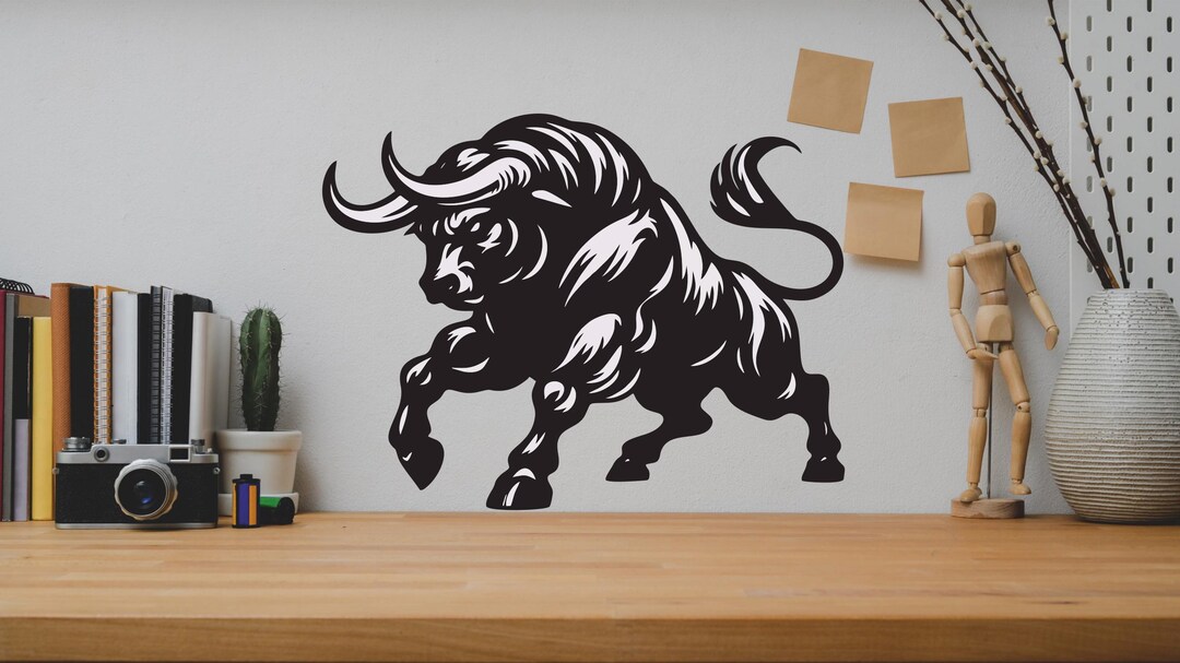 Bull SVG/DXF - Digital Download Pdf, Dxf, Cdr, Ai, Svg - Laser CNC ...