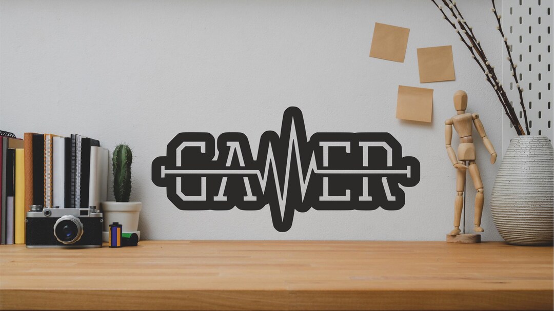 Gamer SVG/DXF - Digital Download (dxf, Svg, Pdf, Cdr, Ai) - Laser CNC ...