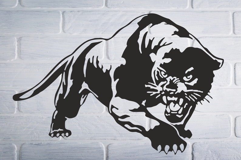 Panther SVG/DXF - Digital Download Pdf, Dxf, Cdr, Ai, Svg - Laser CNC ...