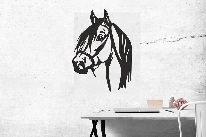 Caballo SVG/DXF - Descarga digital Pdf, Dxf, Cdr, Ai, Svg - Láser CNC ...