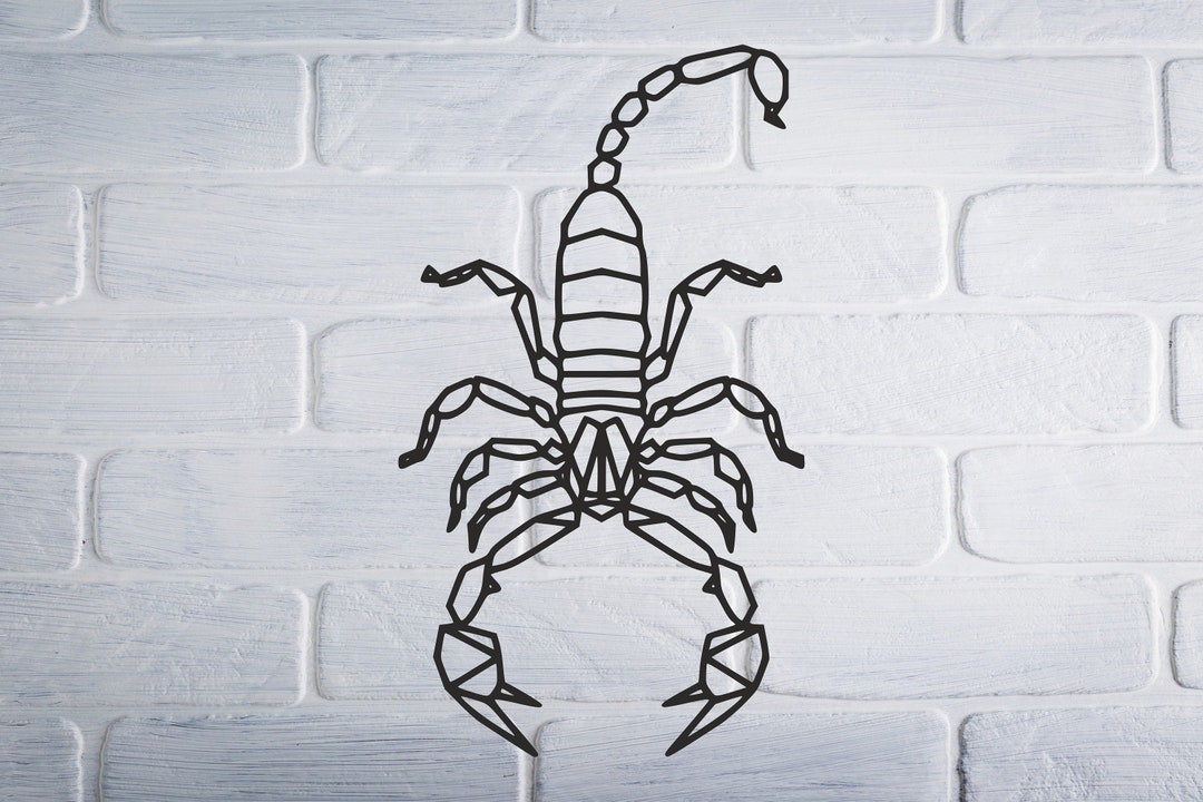 Geometric Scorpion SVG/DXF - Digital Download (dxf, Svg, Pdf, Cdr, Ai ...