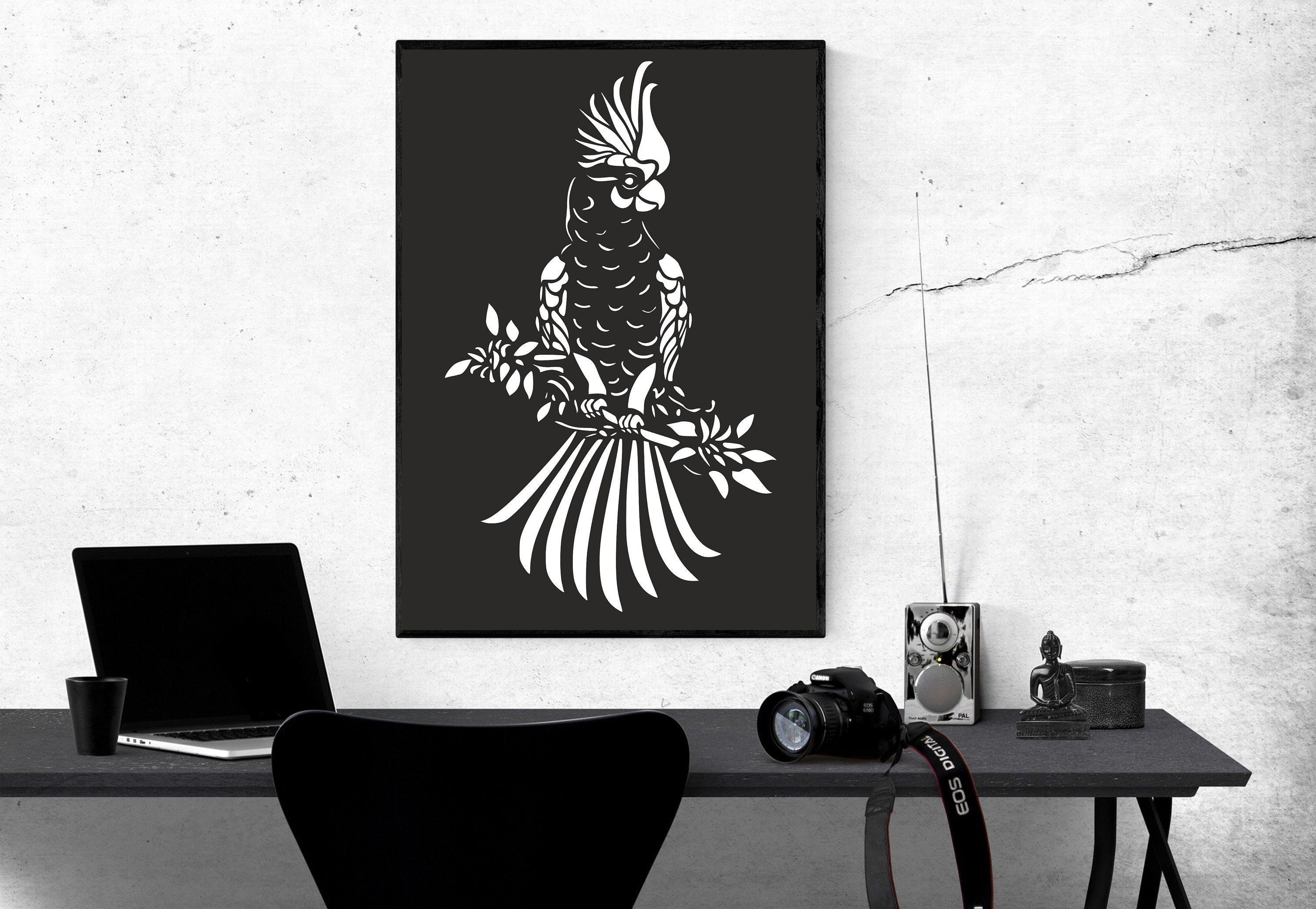 Parrot SVG/DXF - Digital Download (dxf, Svg, Pdf, Cdr, Ai) - Laser CNC ...