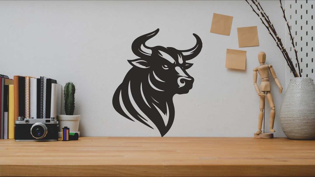 Bull SVG/DXF - Digital Download Pdf, Dxf, Cdr, Ai, Svg - Laser CNC ...
