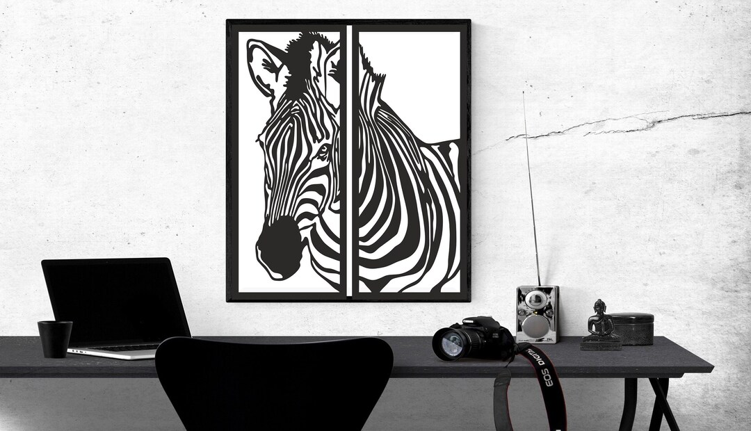 Zebra SVG/DXF - Digital Download (dxf, Svg, Pdf, Cdr, Ai) - Laser CNC ...