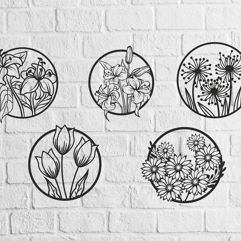 Flower Dxf Door - Etsy