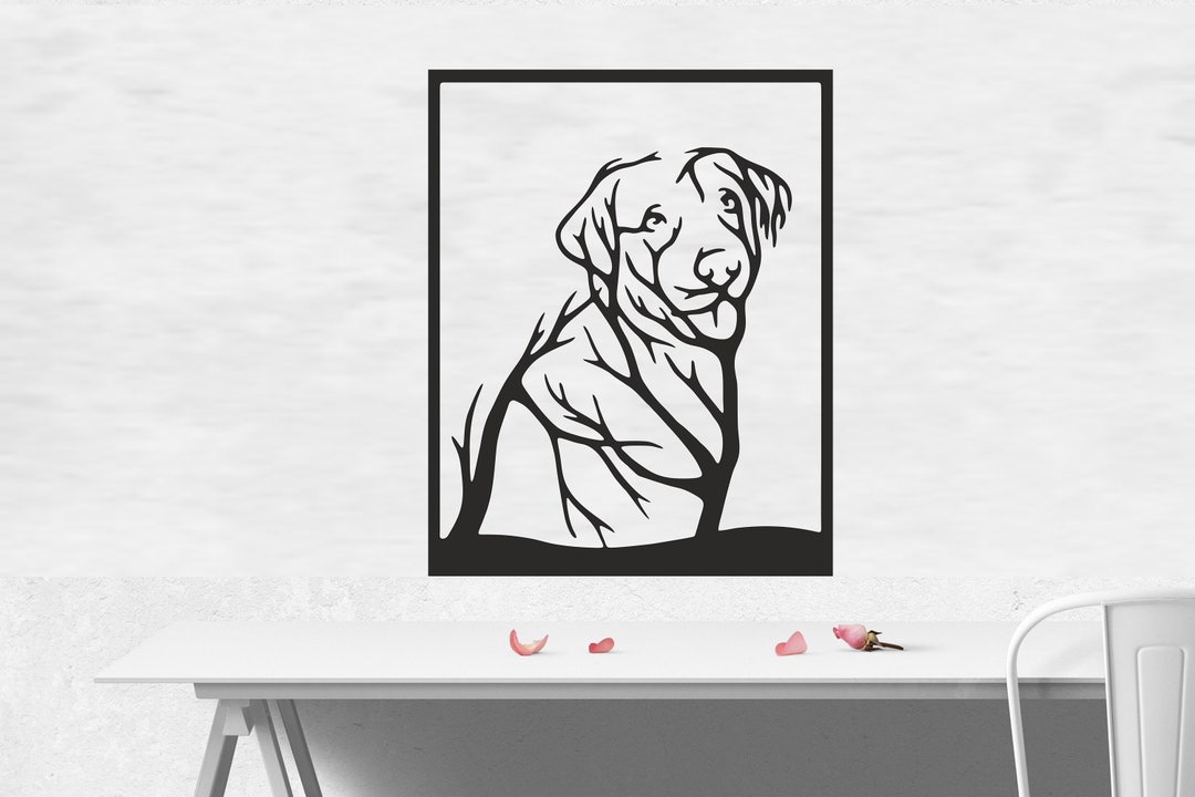 Dog SVG/DXF - Tree Svg/dxf - Digital Download (dxf, Svg, Pdf, Cdr, Ai ...