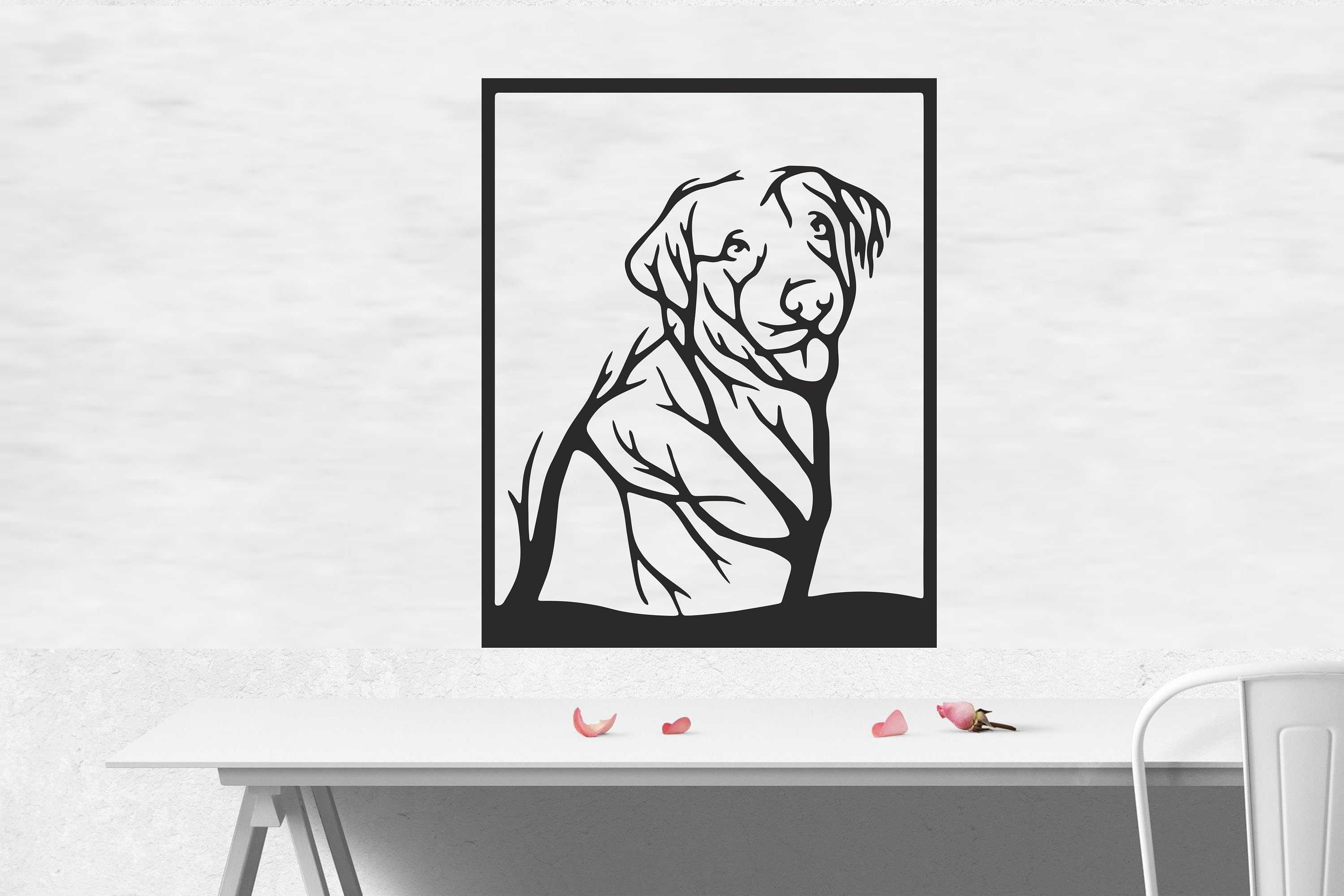 Dog SVG/DXF Tree Svg/dxf Digital Download dxf, Svg, Pdf, Cdr, Ai Laser ...