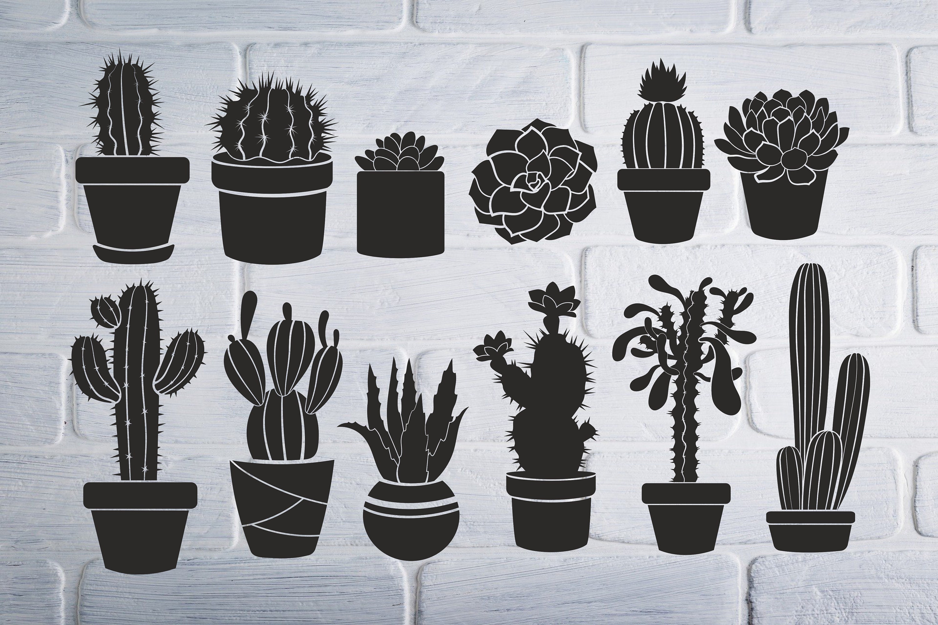 Cactus SVG/DXF Digital Download Svg,dxf,pdf,ai,cdr Laser Cnc Plasma ...