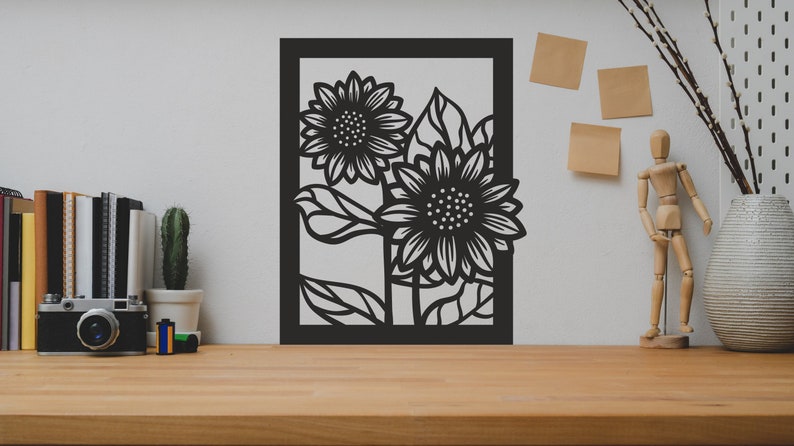 Sunflower SVG Files - Sunflower DXF Files - Digital Download (dxf, Svg ...